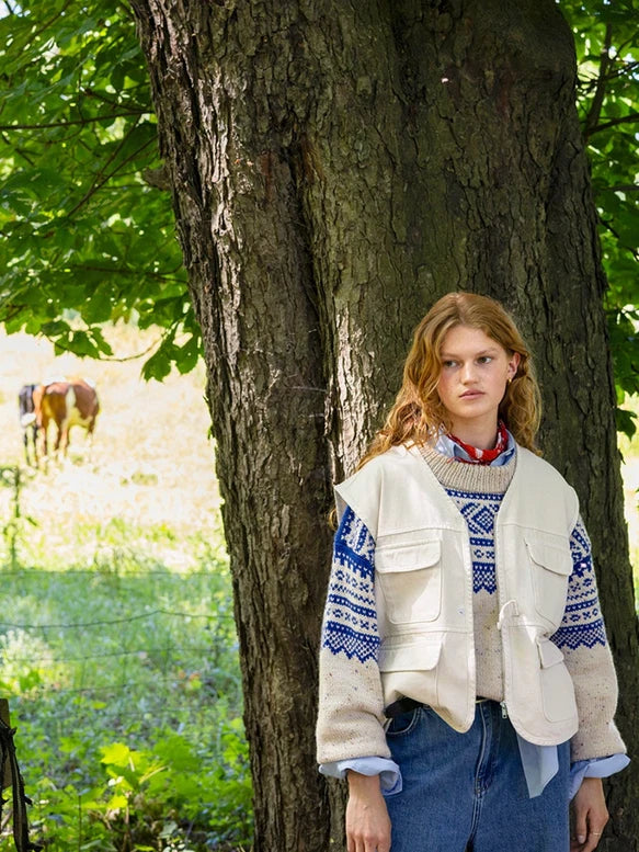 Sandnes Garn Marius Ladies Sweater 2410_02 English | Snurre.fi